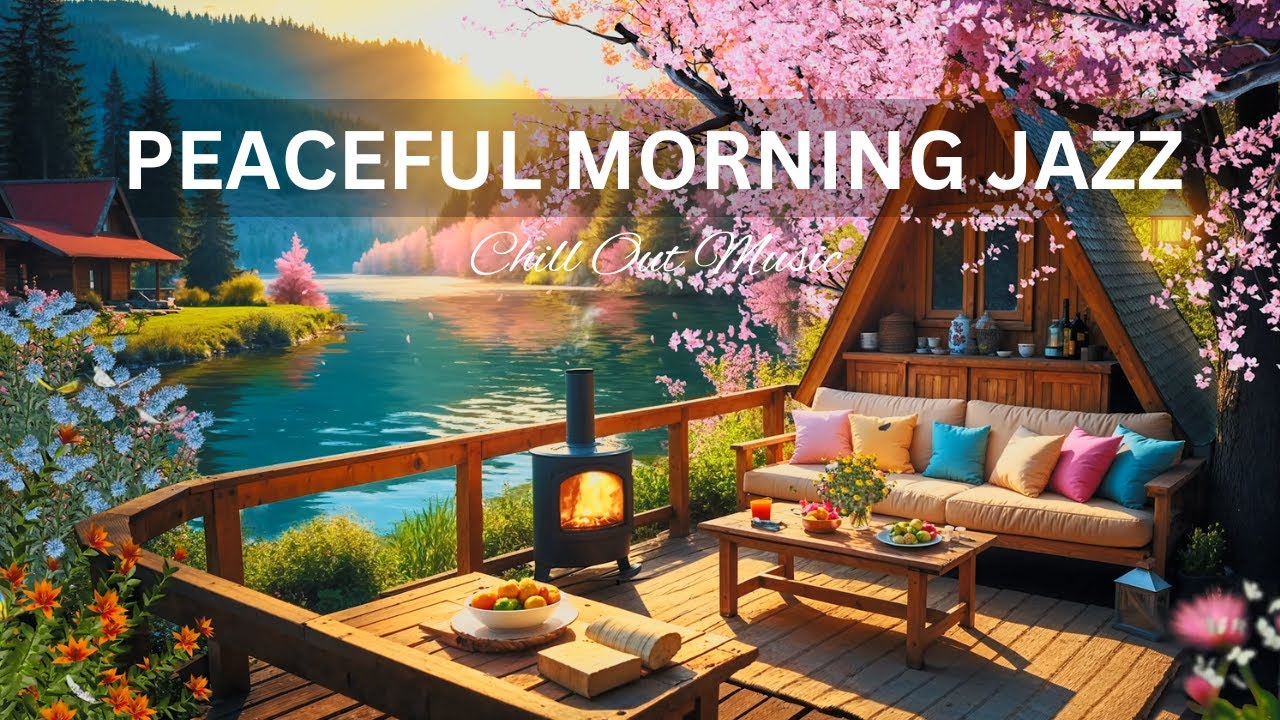 Peaceful Morning Jazz ☕ Outdoor Cafe Ambience with Relaxing Jazz ...