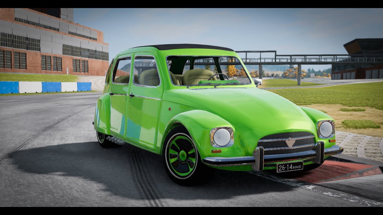 Dirty Diane: Old Fashioned V8 Engine on a french car - YouTube