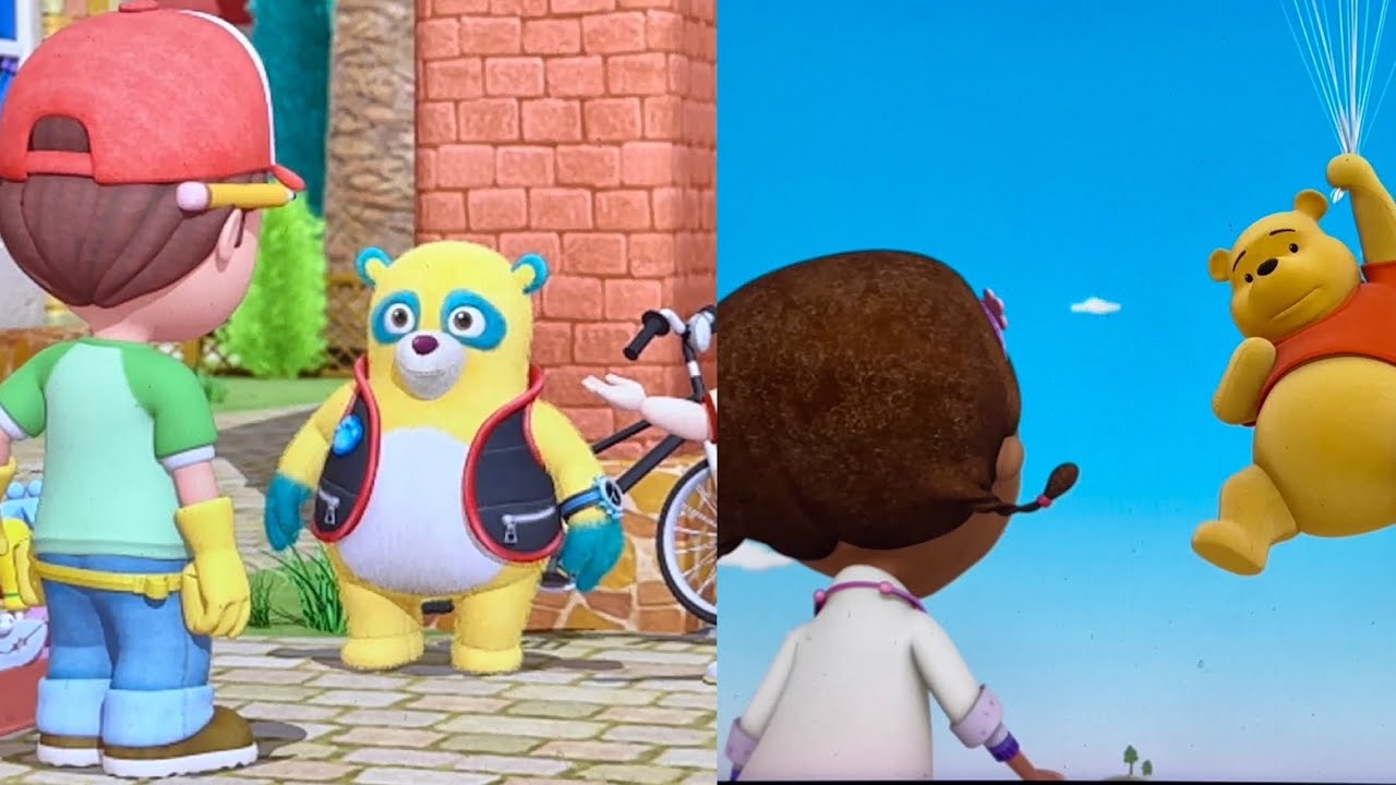 Disney Junior Crossover Doc X Manny with Golden Bears - YouTube