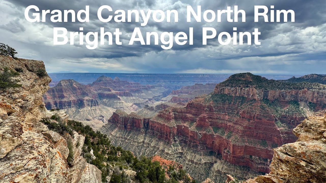 Bright Angel Point Full Hike North Rim Grand Canyon - YouTube