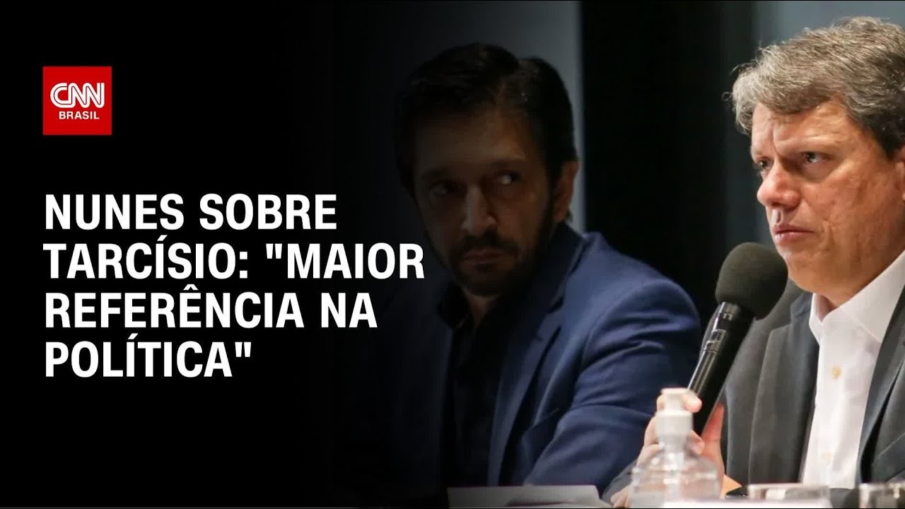 Nunes diz que Tarcísio é a “maior referência que temos hoje na política ...