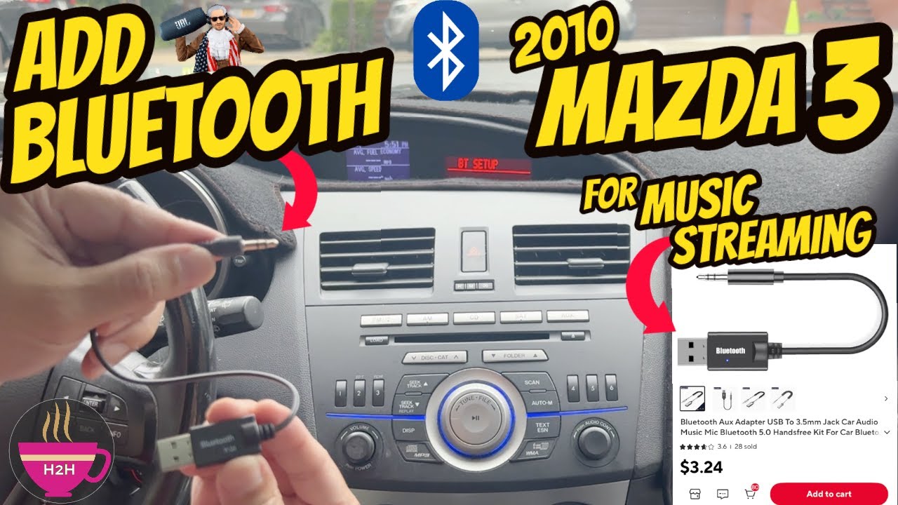How to: 2010 Mazda 3 Add Bluetooth for Music Streaming (BL 2010-2013 ...