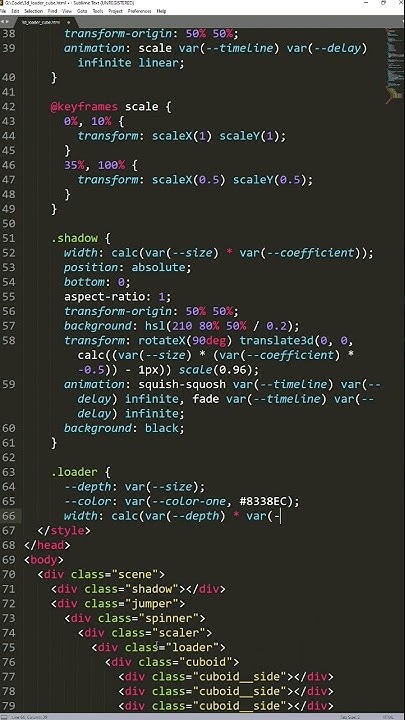 3d Loader Cube Animation In Html Css Shorts Html Css Asmr Programming Coding Web