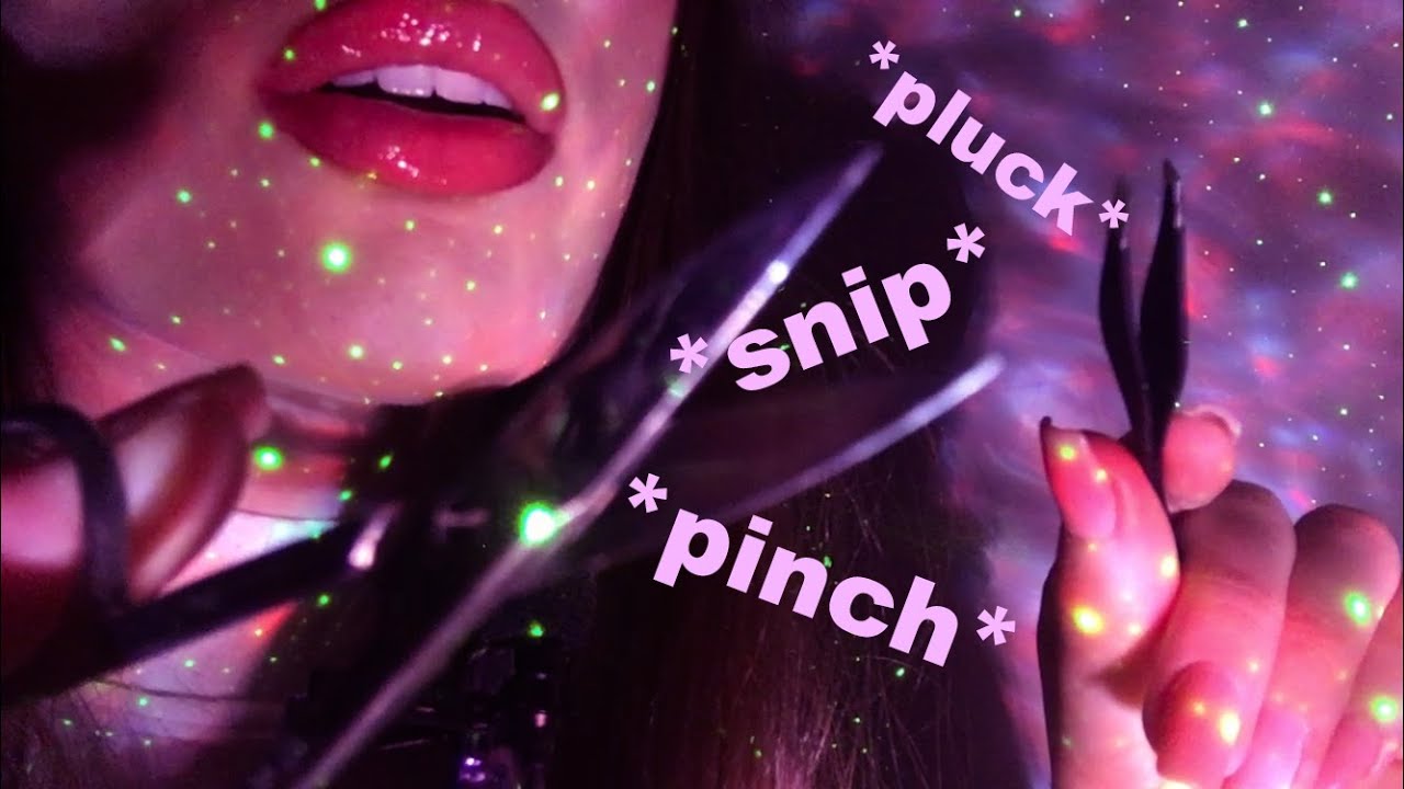 ASMR | Gentle plucking, pinching and snipping away negative energy | De ...