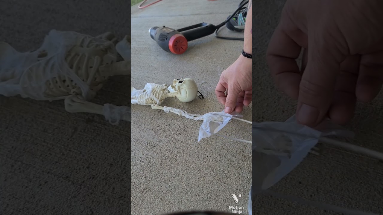 How to make a Corpse out of a plastic Skeleton - YouTube