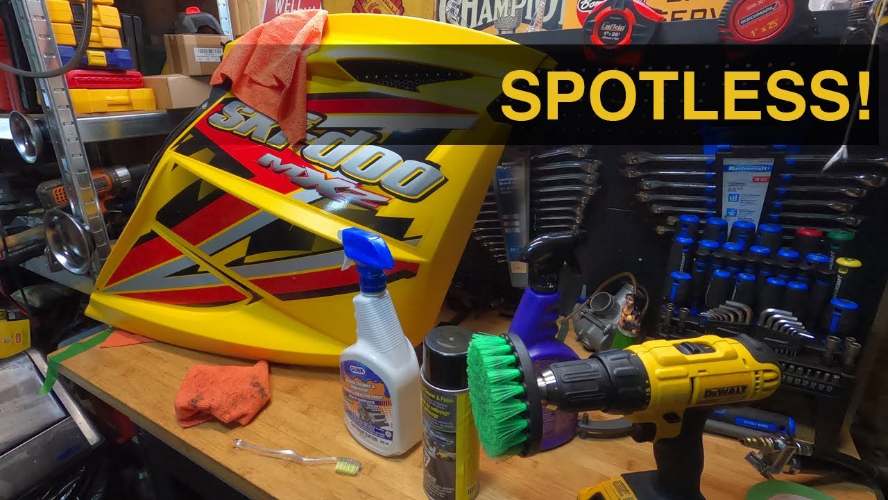 Cleaning Heavily Stained Snowmobile Plastics - EFFORTLESS! - YouTube