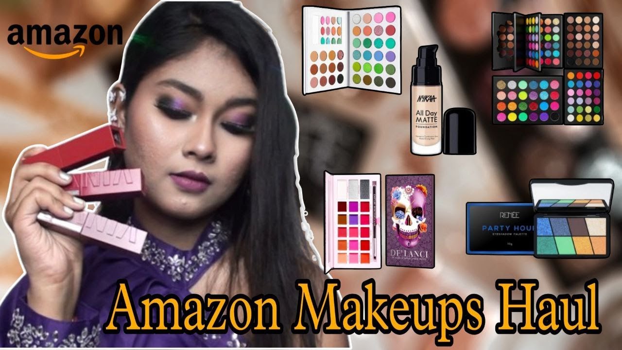 Amazon Makeups haul/ Affordable Makeups from Amazon/ Trying amazon makeup products - YouTube