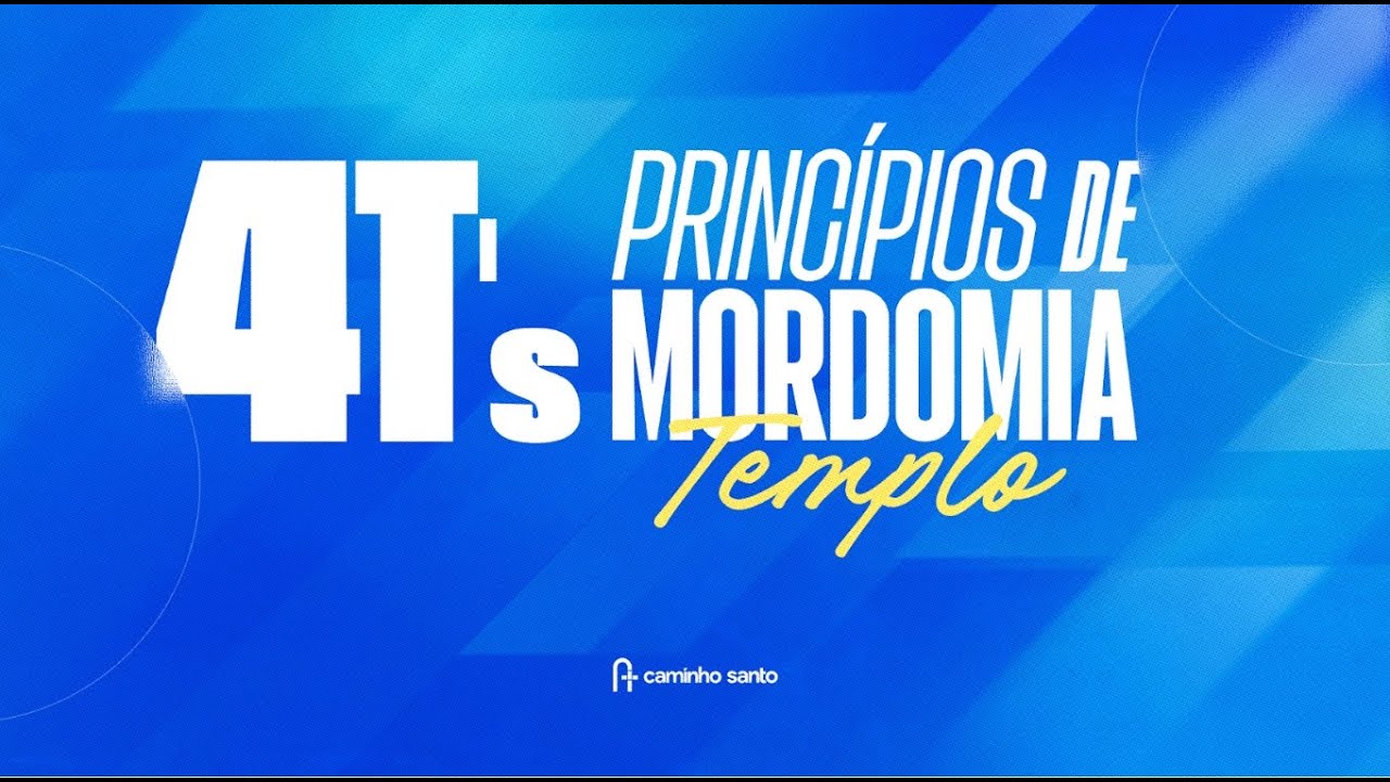 4T's Princípio de Mordomia | Nathan Marion | Igreja Caminho Santo | 23 ...