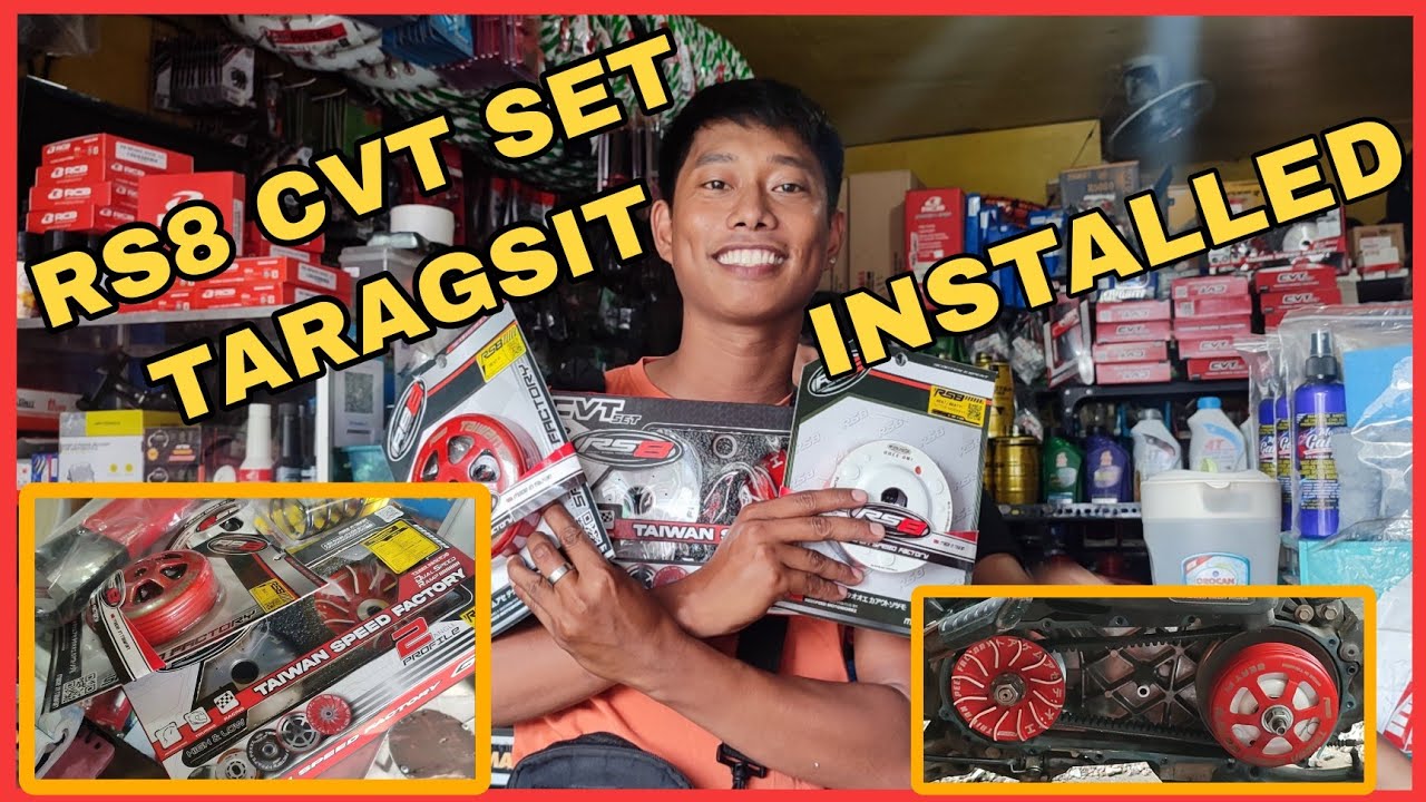 RS8 TARAGSIT CVT SET INSTALLED I HONDA BEAT FI V3 I Malakas na Pangilid ...