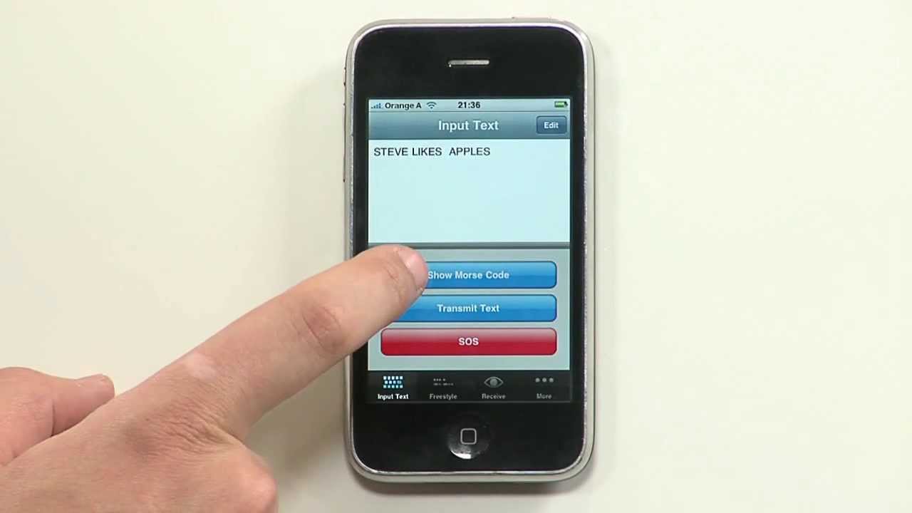 Send morse IPhone Application YouTube send-morse-iphone-application-youtube