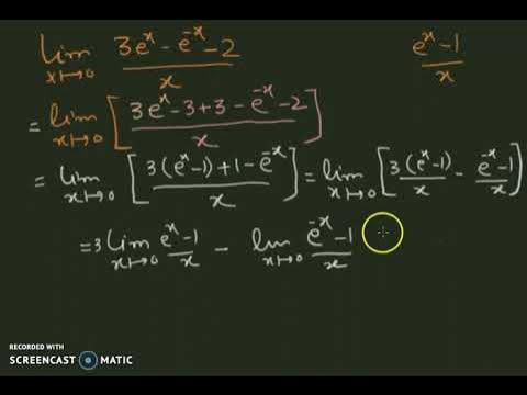2. More Examples on Limits of Exponential functions | Basics in Calculus | B.Ed.-V Math-III ...