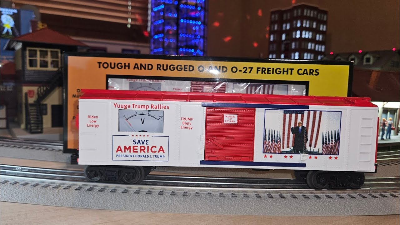 Trump Rally Boxcar with Power Meter - Legacy Station Exclusive! MTH 30 ...