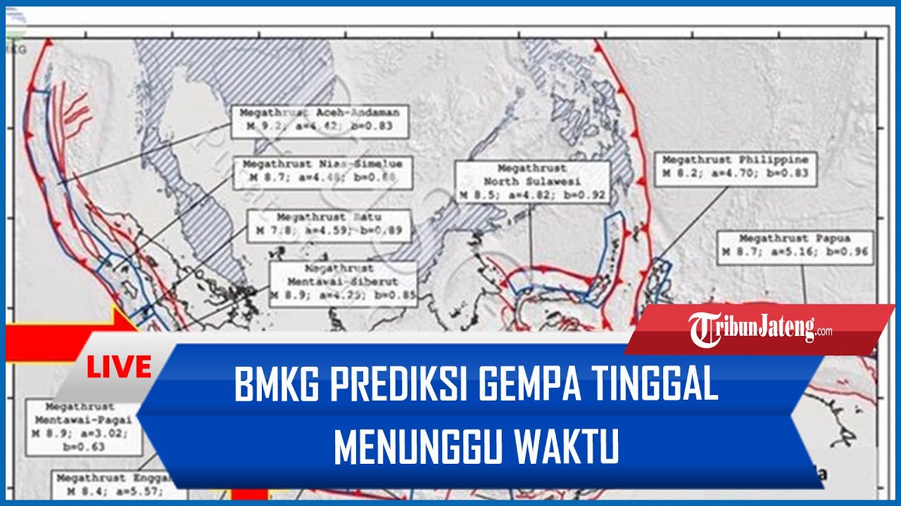 🔴BMKG Prediksi Gempa Tinggal Menunggu Waktu, Berikut Daftar 16 Titik Megathrust di Indonesia ...