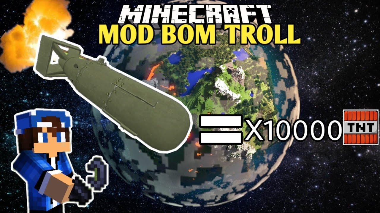 MINECRAFT MOD BOM NGUYÊN TỬ SIÊU MẠNH PHÁ HỦY MAP | Và Cách Tải Mod ...