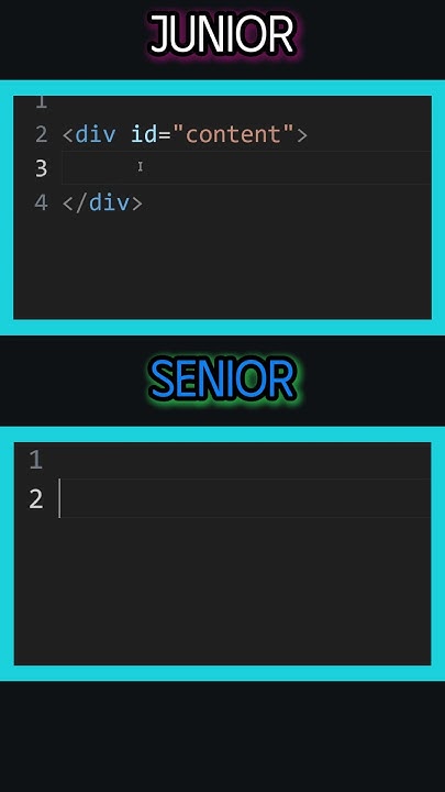 Junior Vs Senior Coder #html #css #javascript #developer #coding #programming #webdesign #shorts ...
