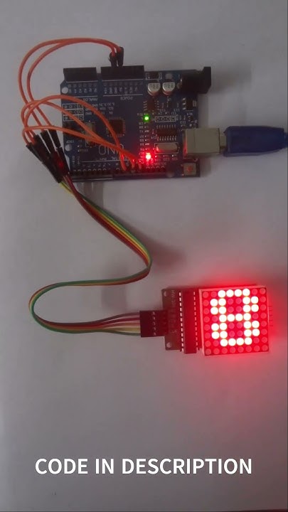 Project with MAX7219 8X8 Matrix Display | Display characters 0 to 9 ...