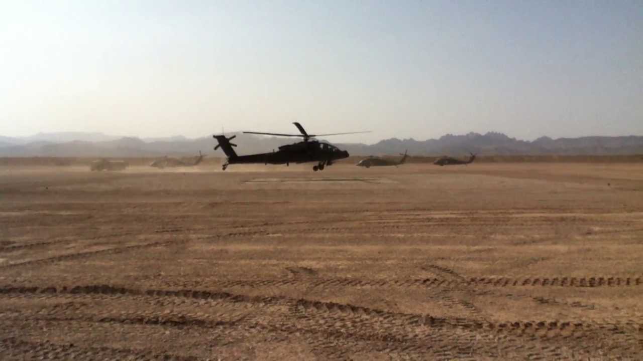 Apache Helicopter Take Off - YouTube