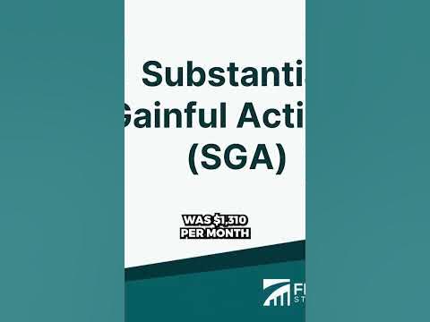 What Is Substantial Gainful Activity (SGA) in SSDI - YouTube
