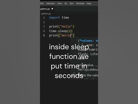 time delay in python #shorts #ytshorts - YouTube