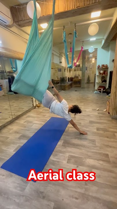 Aerial yoga class first time in delhi | Oldest class in delhi # ...