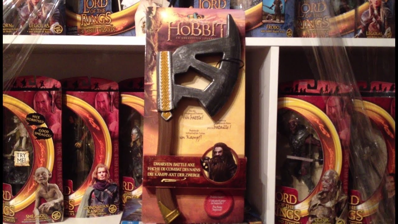HOBBIT Dwarven Battle Axe - YouTube