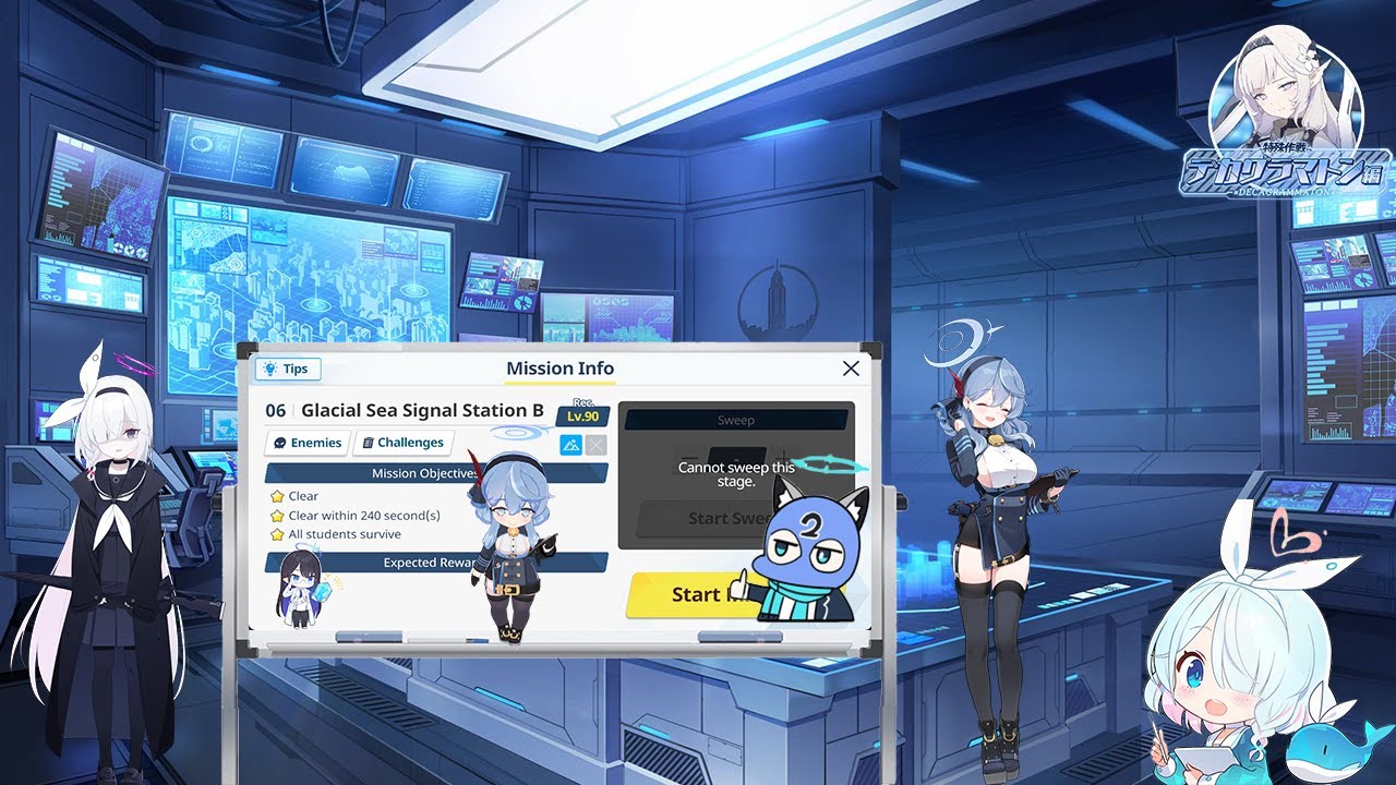 Day 167 - Blue Archive: Event - Decagrammaton Challenge 6 Glacial Sea ...