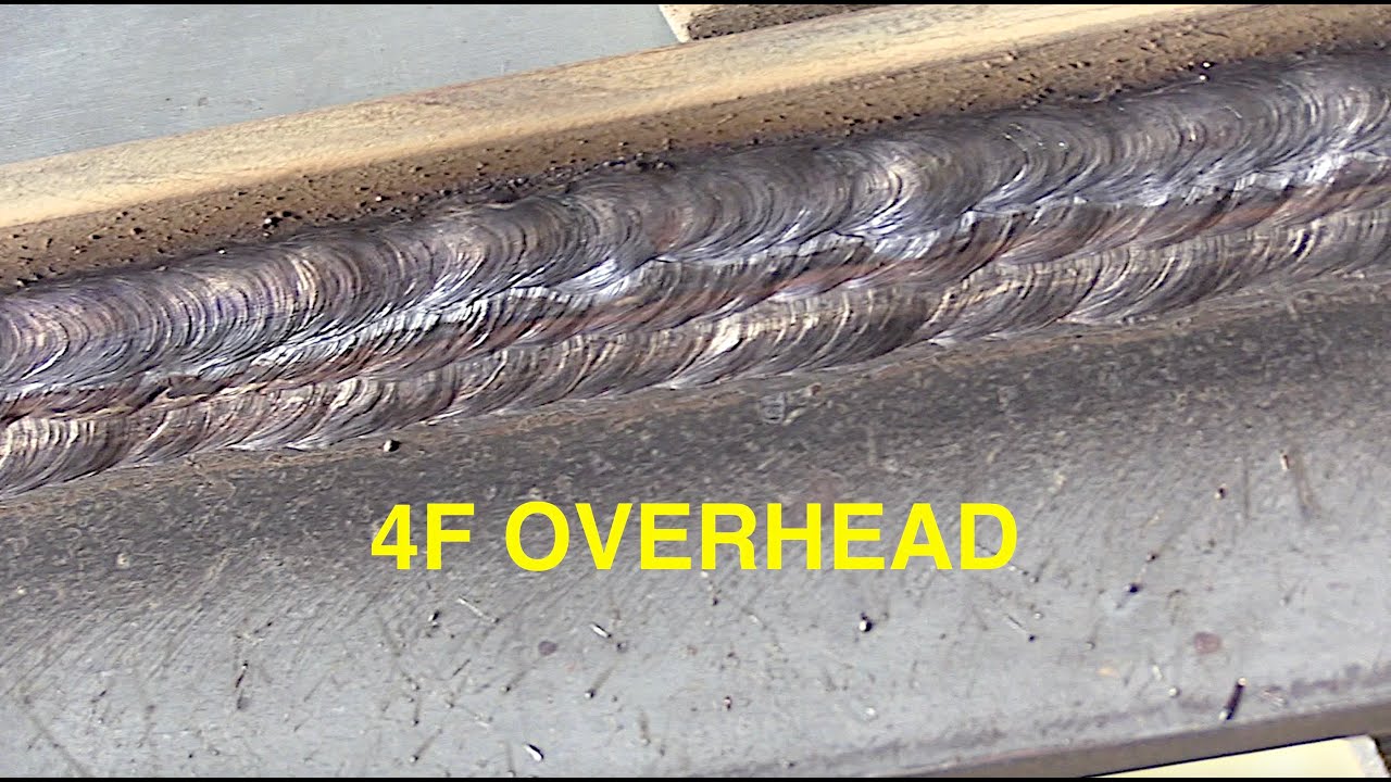 Overhead Welding With 7018 1 8 And 5 32 YouTube