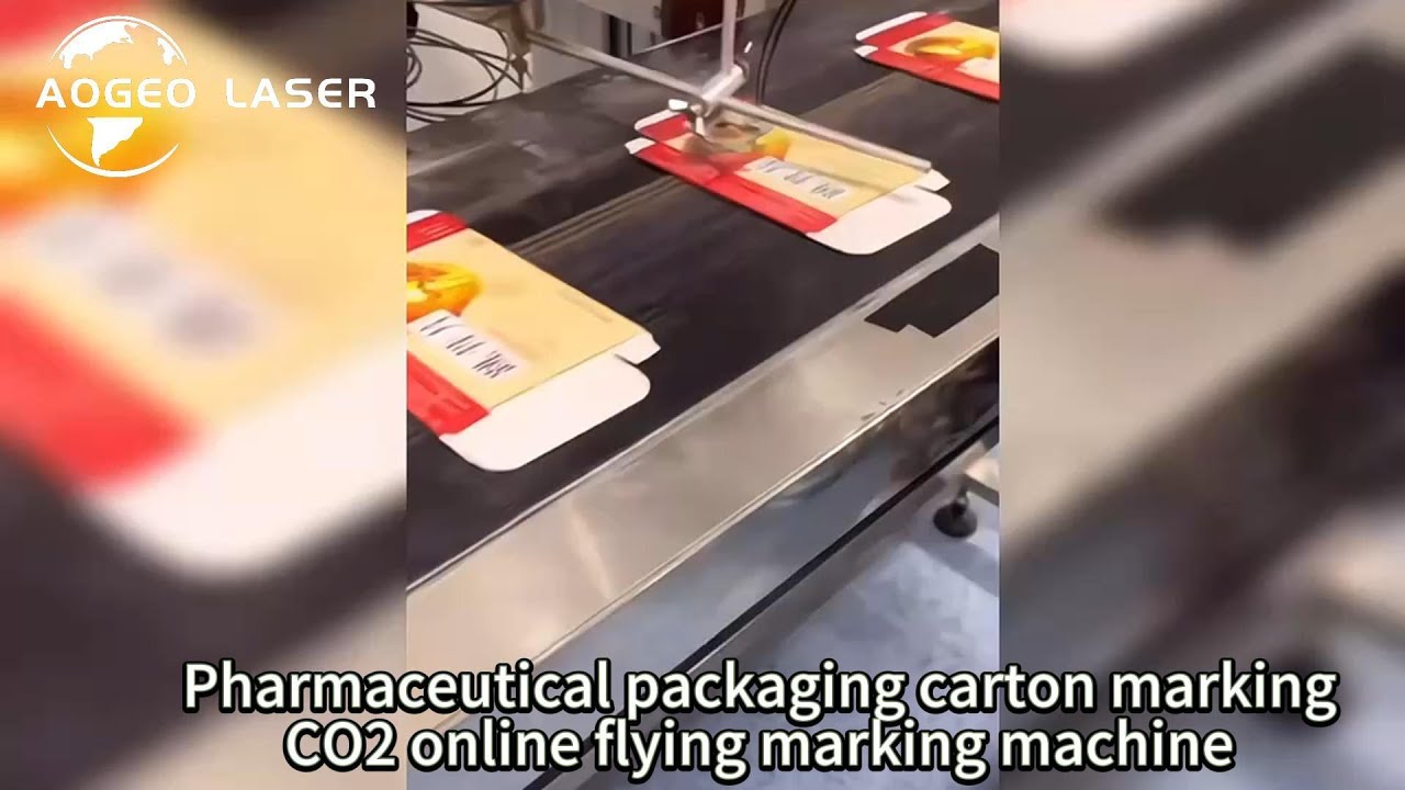 Pharmaceutical packaging carton marking-CO2 online flying marking ...