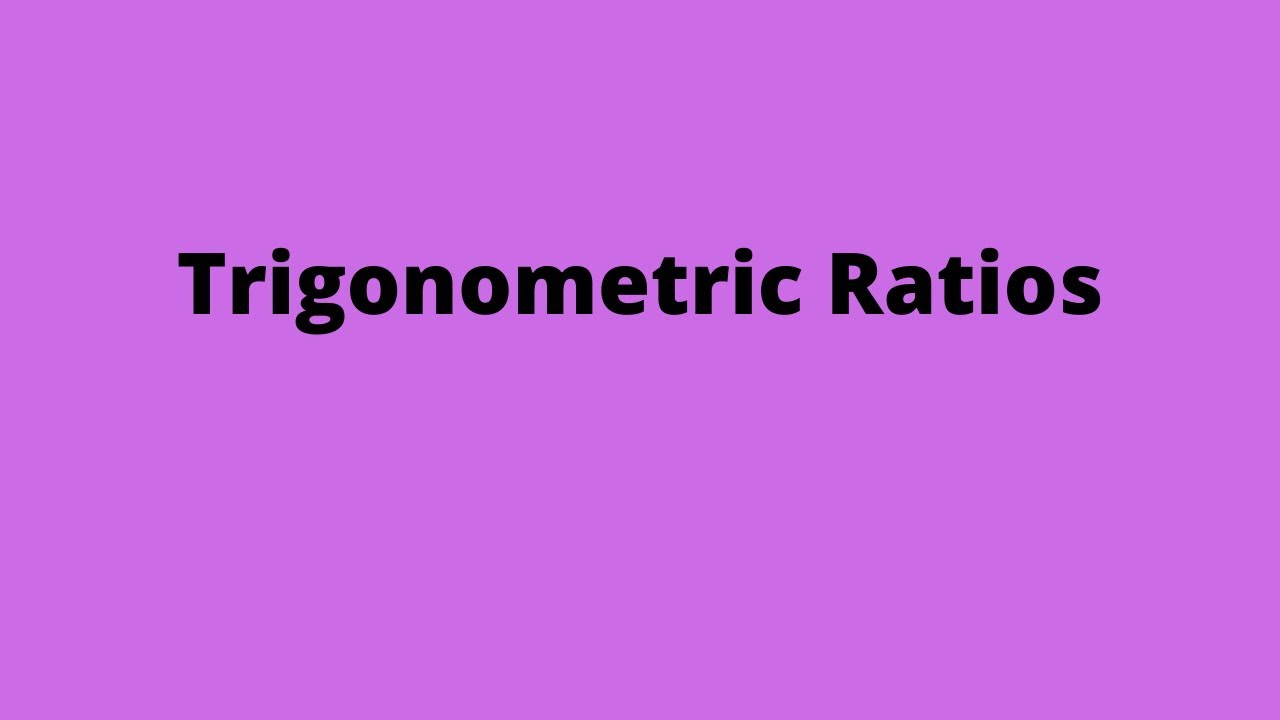 Trigonometric Ratios 5: CXC Past Papers: Trig Ratios: Trigonometry ...