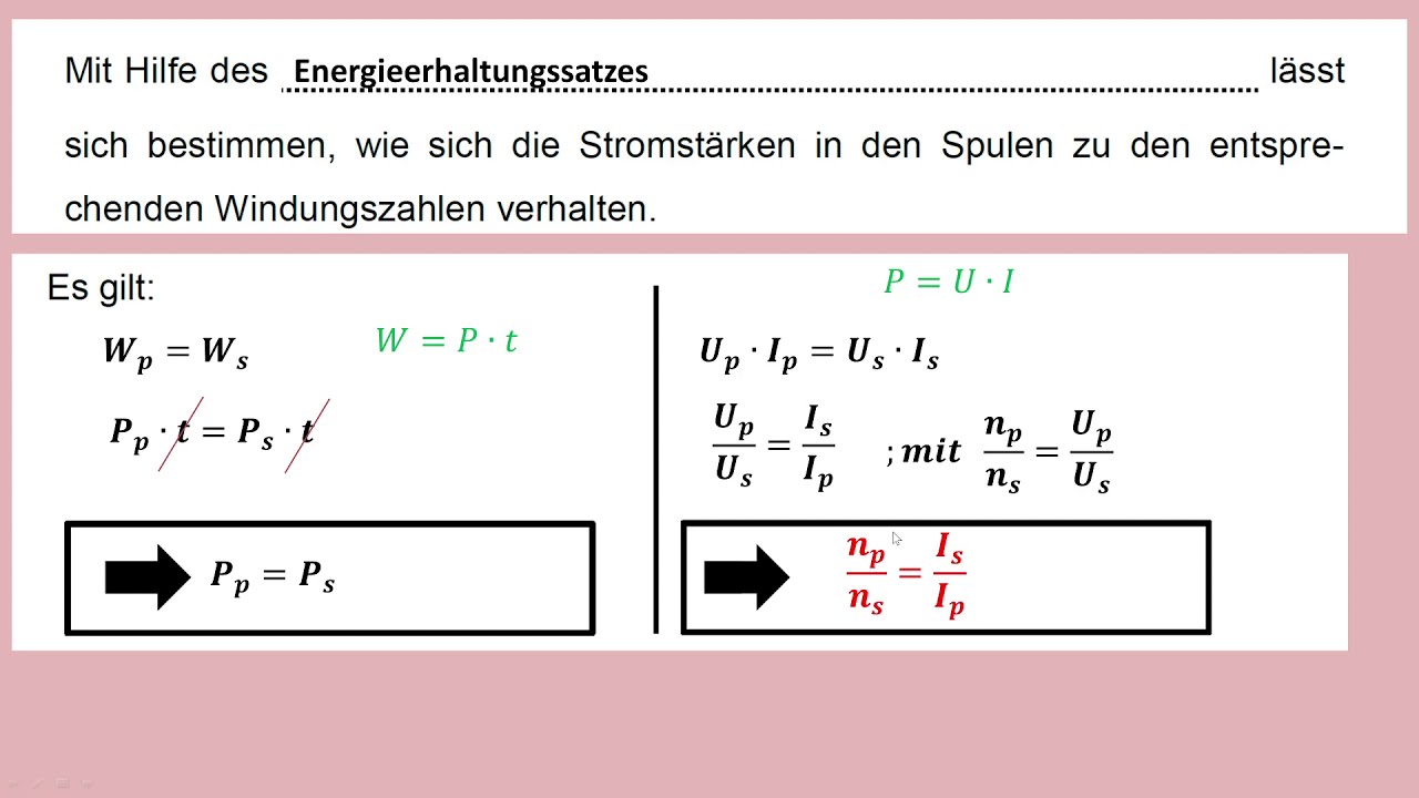 Der Belastete Transformator - YouTube