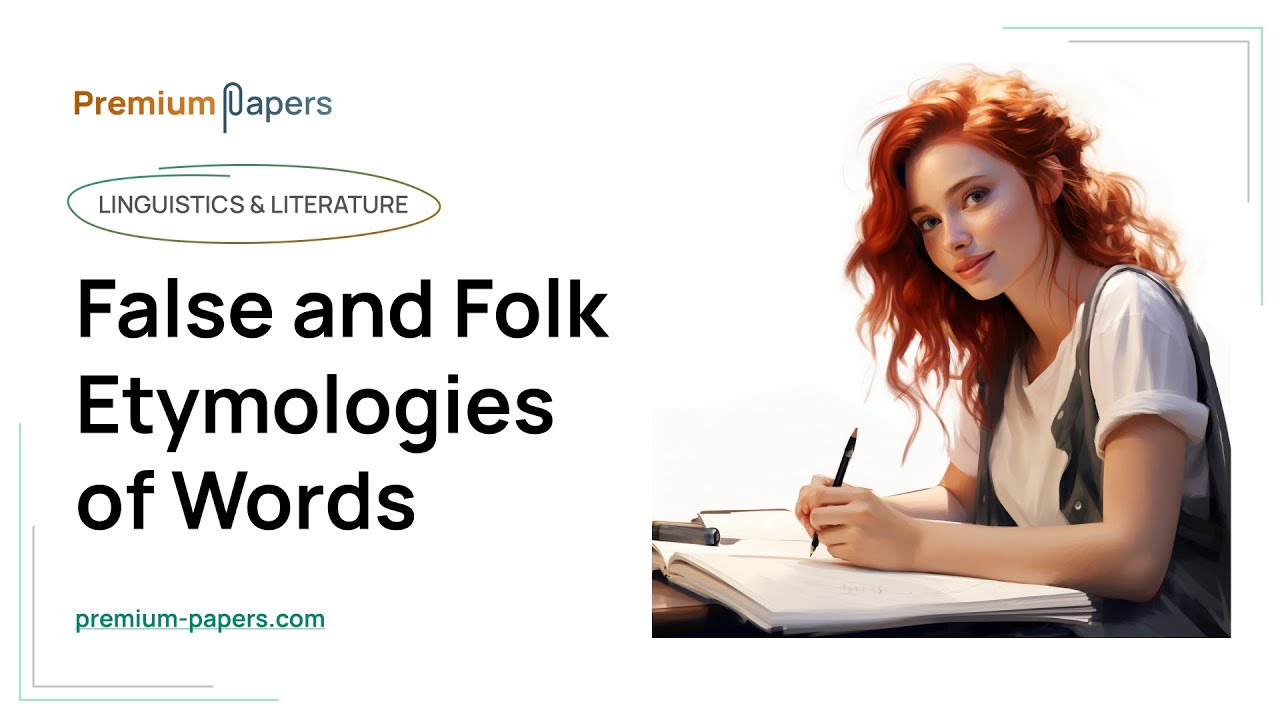 False and Folk Etymologies of Words - Essay Example - YouTube