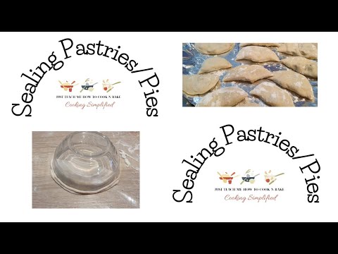 Pastry sealing without egg, water or batter. - YouTube
