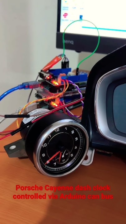 Car dash clock controlled via Arduino- Porsche Cayenne - YouTube