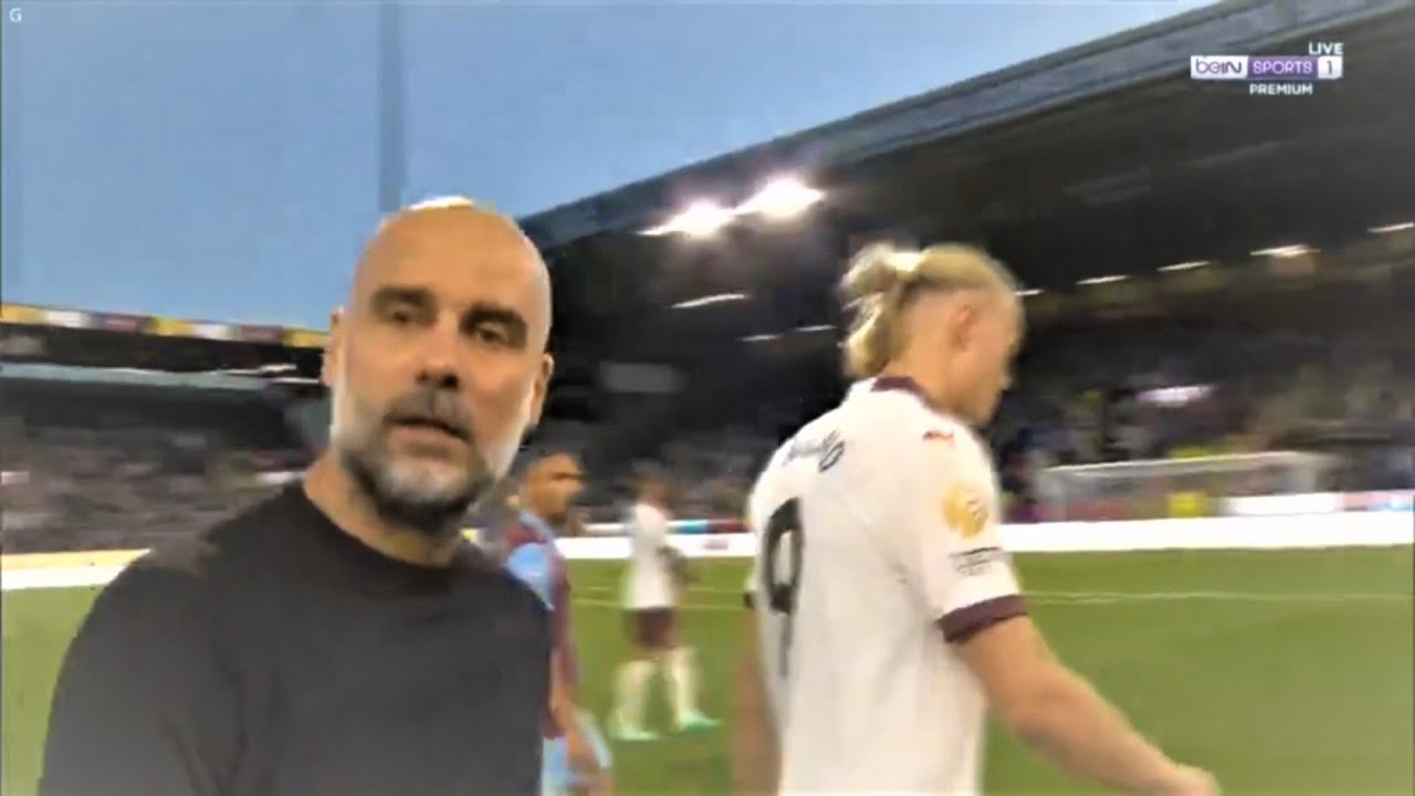Pep Guardiola pushes the camera so that no one knows what to say to ...