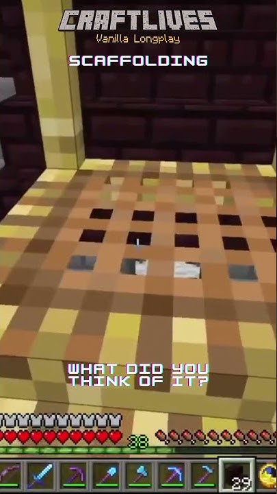 SCAFFOLDING - MINECRAFT - YouTube