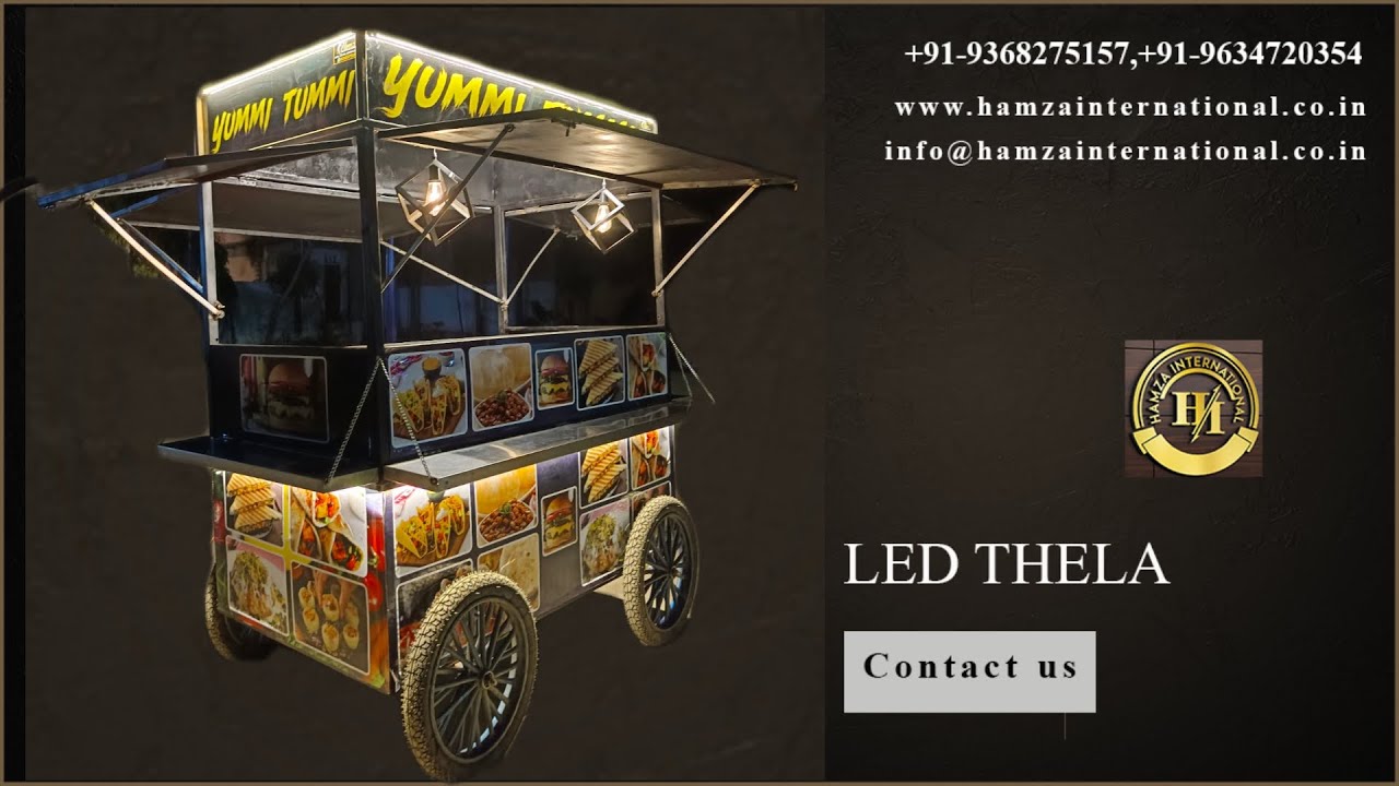 LED thela burger thela momos thela manufacture - YouTube