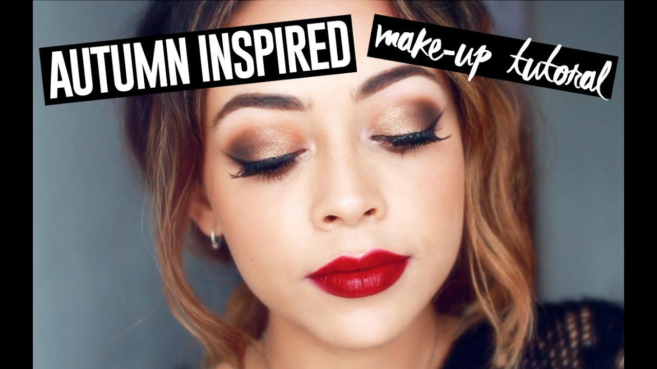 AUTUMN/FALL INSPIRED MAKE-UP TUTORIAL | itslinamar - YouTube