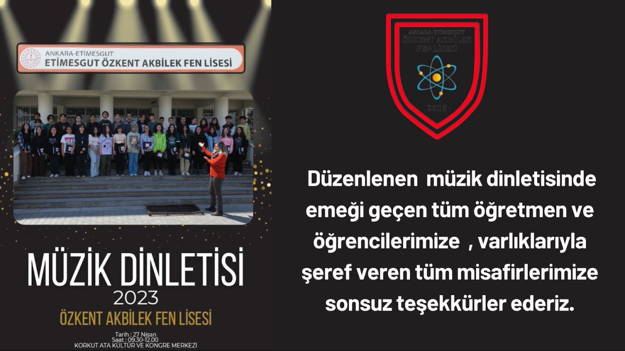 ÖAFL 2023 MÜZİK DİNLETİSİ - YouTube