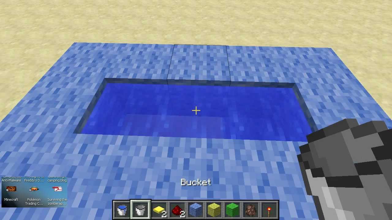 minecraft infinite water source - YouTube