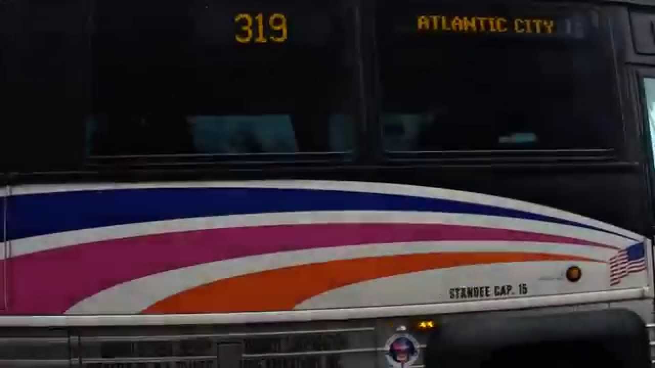 New Jersey Transit 2007 MCI D4500CL 7185 on Route 319 @ Journal Square ...