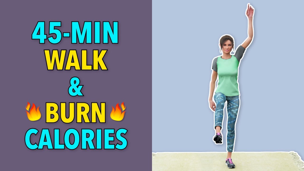 45-Min Strong Walking Cardio – Calorie-Burn Walk - YouTube