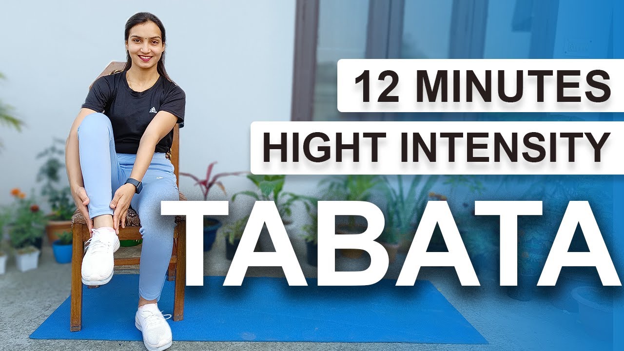 12 Min High Intensity Tabata Workout - Home Workout - Full Body Tabata ...