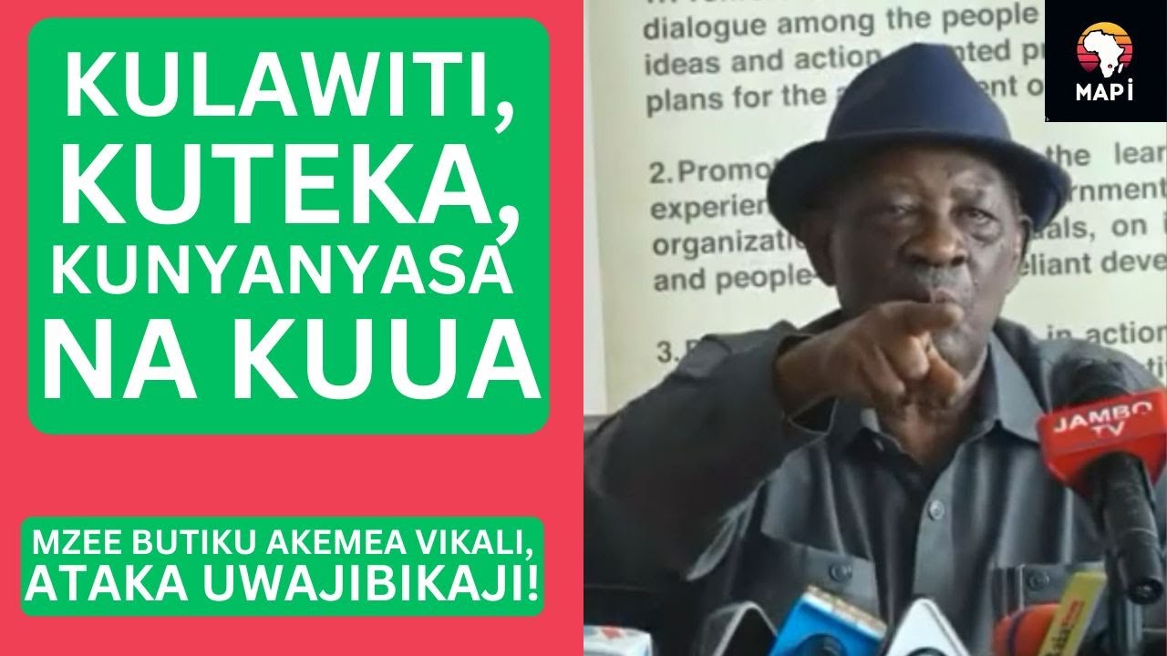 MZEE BUTIKU ANENA KUHUSU MATUKIO MABAYA YANAYOENDELEA NCHINI TANZANIA # ...