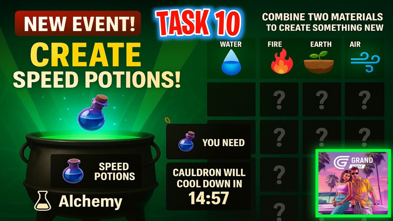 🔥 NEW EVENT! How to CREATE 🧪 SPEED POTION 🧪 in Grand Mobile RP Life ...