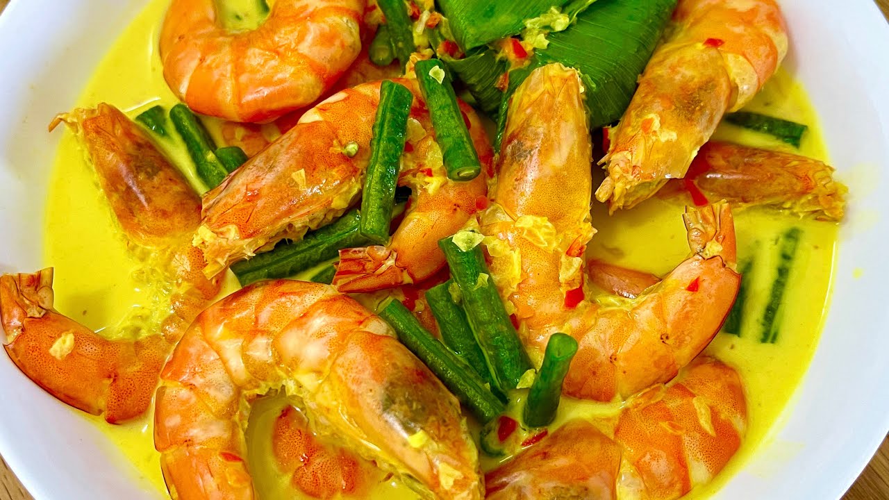 UDANG MASAK LEMAK CILI API KUAH YANG SEDAP TERANGKAT - YouTube