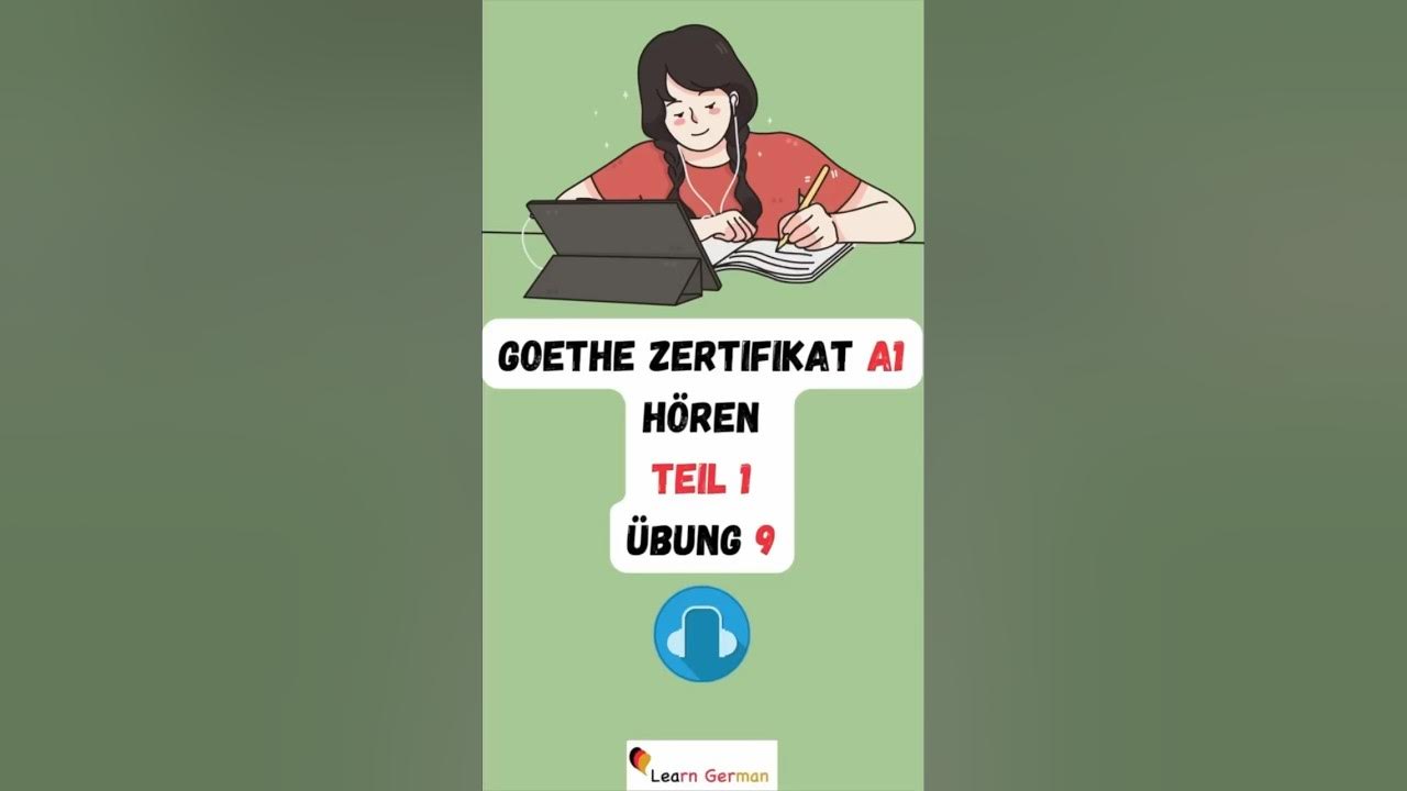 A1 Hören Teil 1 Übung 9 | Goethe Zertifikat/telc/Start Deutsch | Practice Material | # ...