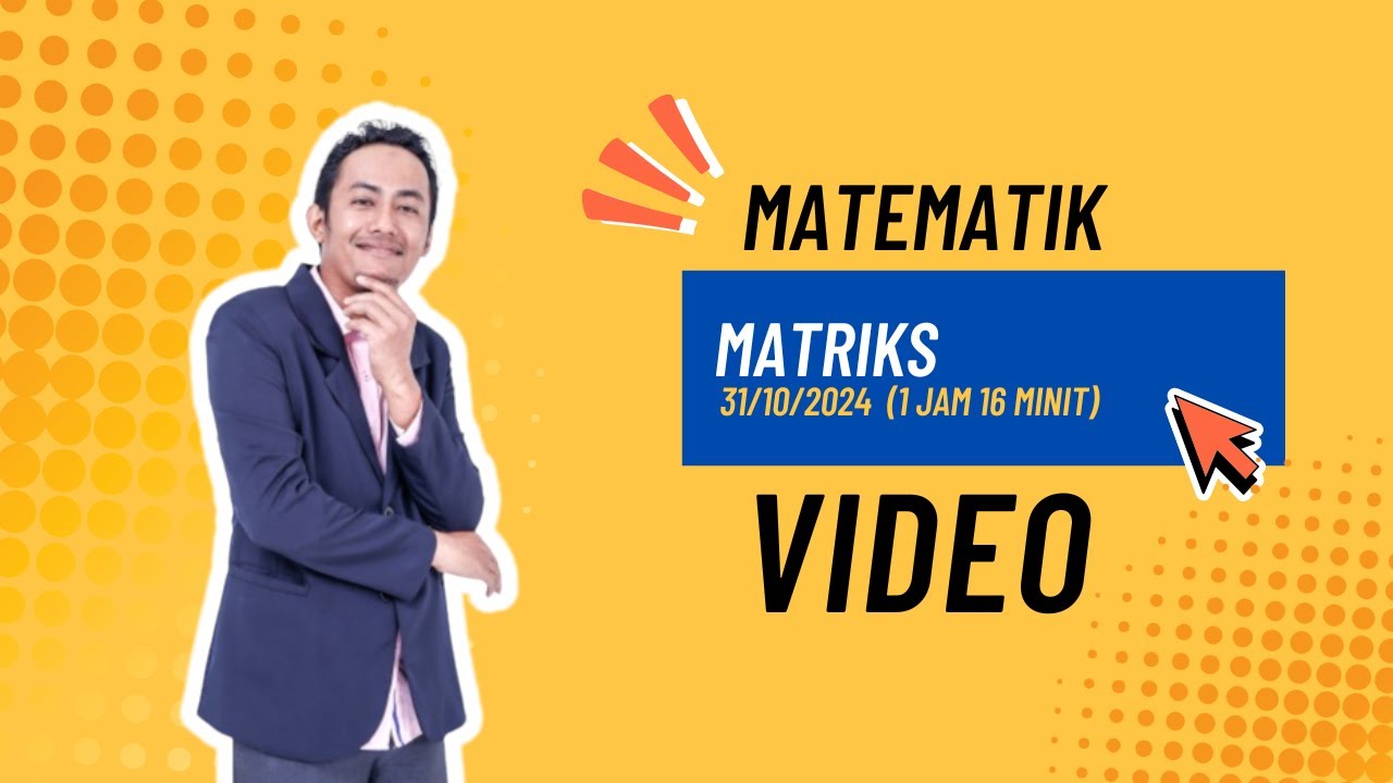 MATEMATIK | MATRIKS (KERTAS 1) | SPM - YouTube