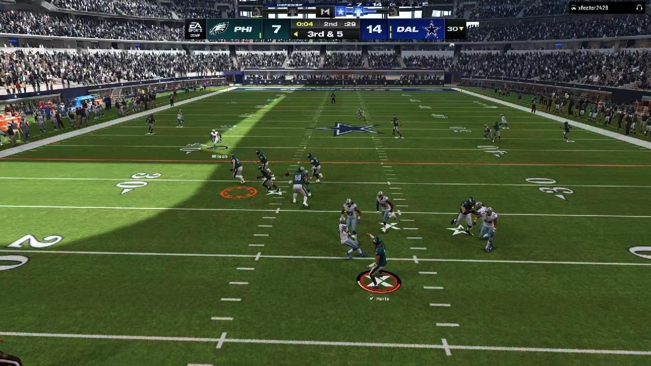 Madden NFL 24 touchdown right before the half ended. - YouTube