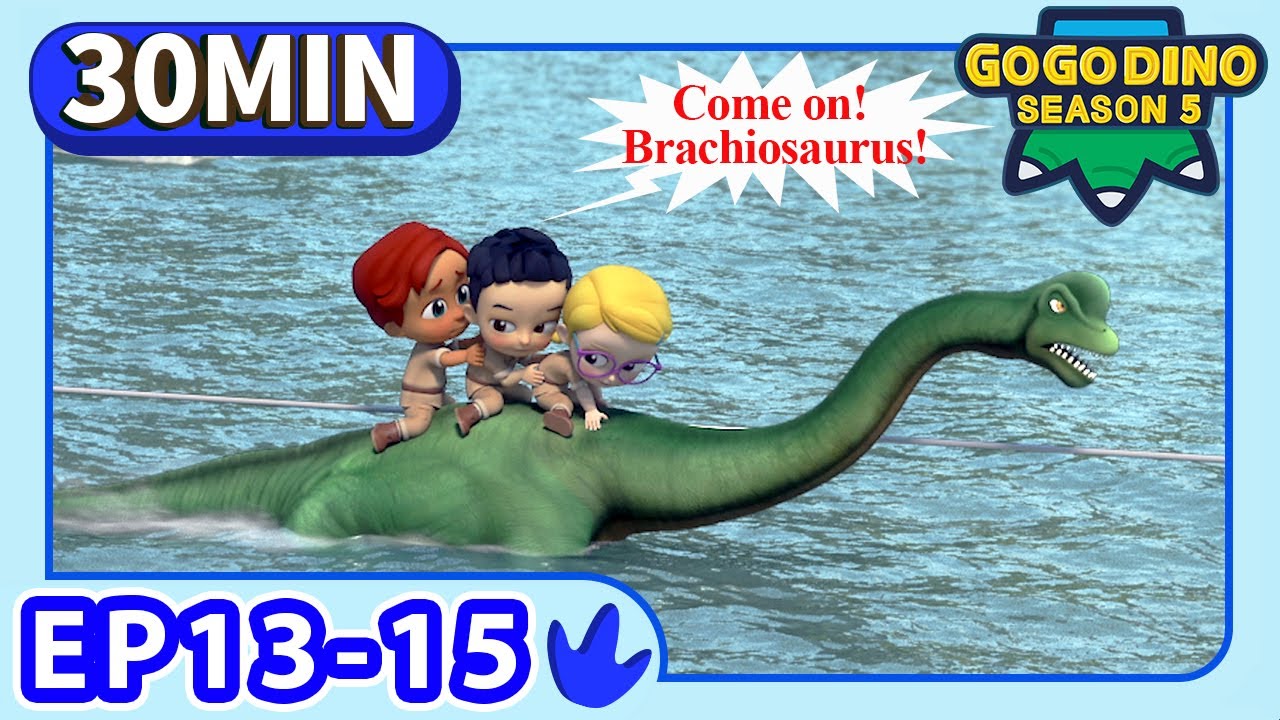 GOGODINO S5【13-15】| 30 min Compilation | Dinosaur for Kids | Kids ...