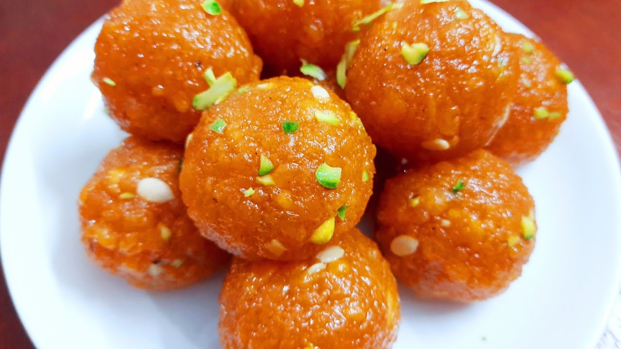 1kg soft&Juicy ladoo with just 1 cup besan! | Easy ladoo recipe for ...